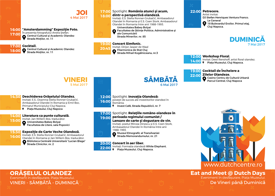 Patru zile de evenimente la prima ediție a Zilelor Olandeze. Mircea ...